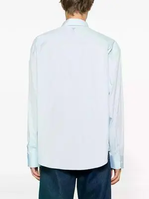 AMI Paris De Coeur-embroidered Cotton Shirt