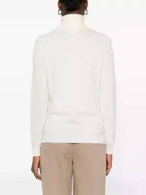 Eric Bompard Roll-neck Cashmere Sweater - Neutrals