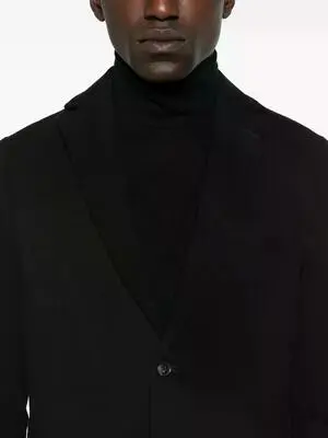 CIRCOLO 1901 Two-button Patch-pocket Blazer - Black