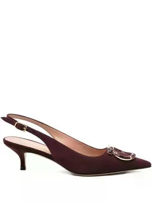 FERRAGAMO 50mm Suede Slingback Pumps