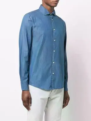DEPERLU Denim Button-down Shirt