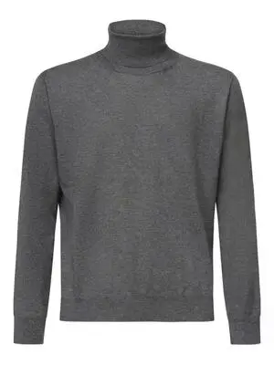 Eleventy Turtleneck Cashmere Sweater - Grey