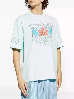 Casablanca Print T-shirt - Blue