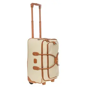 Bric'S Firenze Softside 21" Carry-on Rolling Duffle - Cream