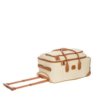 Bric'S Firenze Softside 21" Carry-on Rolling Duffle - Cream