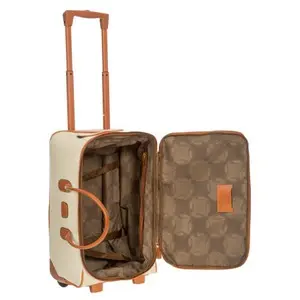 Bric'S Firenze Softside 21" Carry-on Rolling Duffle - Cream