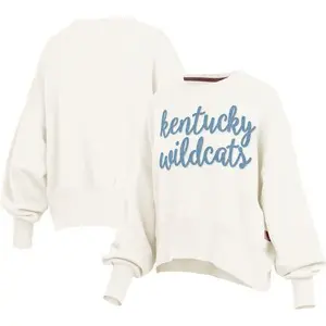 PRESSBOX Kentucky Wildcats Chelsea Oversized Pullover Sweatshirt