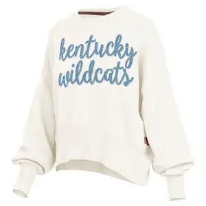 PRESSBOX Kentucky Wildcats Chelsea Oversized Pullover Sweatshirt