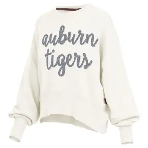 PRESSBOX Auburn Tigers Chelsea Oversized Pullover Sweatshirt