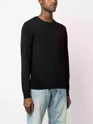 Pal Zileri Crew Neck Fine Knit Jumper - Black