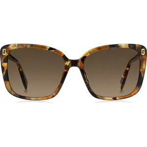 Marc Jacobs 56mm Butterfly Sunglasses - Brown Green Havana/brown Sf
