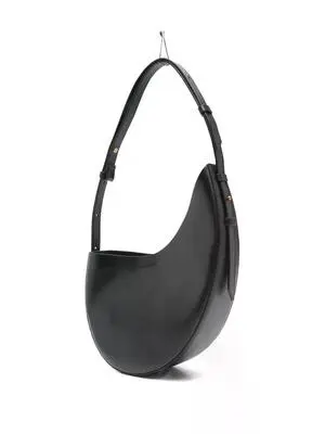 Soeur Wino Crescent Sheepskin Shoulder Bag - Black