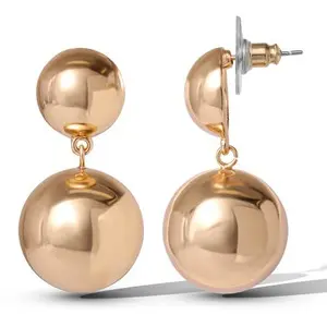 Jessica Simpson Double Ball Drop Earrings