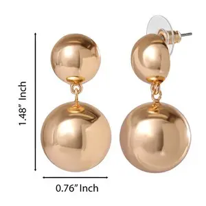 Jessica Simpson Double Ball Drop Earrings