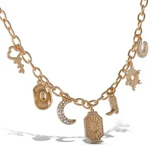 Jessica Simpson Starburst Charm Necklace
