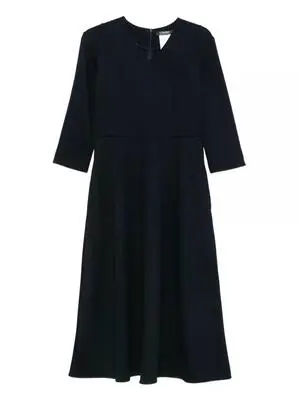Max Mara Three-quarter Sleeve Flared Dress