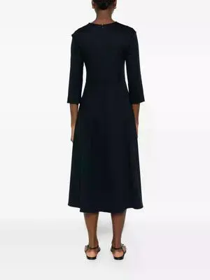 Max Mara Three-quarter Sleeve Flared Dress