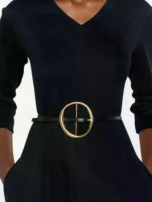 Max Mara Three-quarter Sleeve Flared Dress