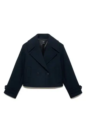 Mango Wool-blend Cropped Jacket