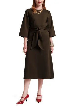 FRANCES VALENTINE Whitney Wrap Dress - Olive