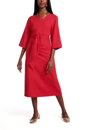 FRANCES VALENTINE Whitney Wrap Dress - Red