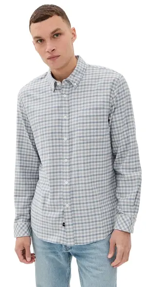 Rails Vance Button Down Shirt - Charcoal Blue Check
