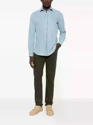 Eleventy Long-sleeve Denim Shirt - Blue
