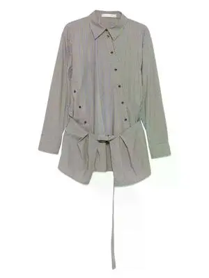 Christopher Esber Striped Belted Shirt