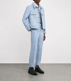 Thom Browne Cotton Backstrap Trousers
