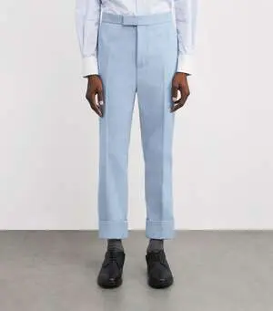 Thom Browne Cotton Backstrap Trousers