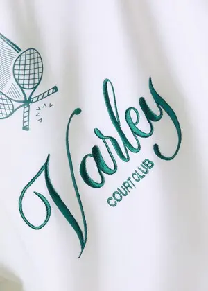 Varley Rasco Namesake Stretch-jersey Sweatshirt - White