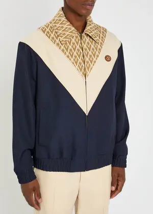 Valentino Garavani Colour-block Twill Jacket
