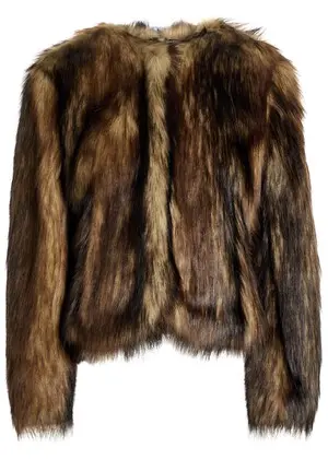 Simone Rocha Faux Fur Jacket - Natural