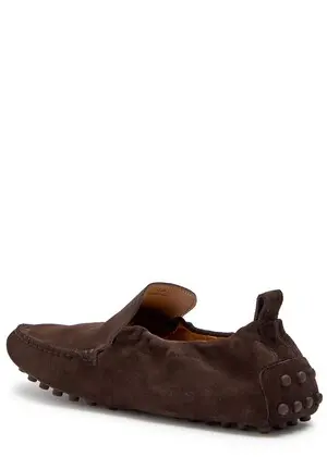 TOD'S Suede Gomma Loafers - Brown