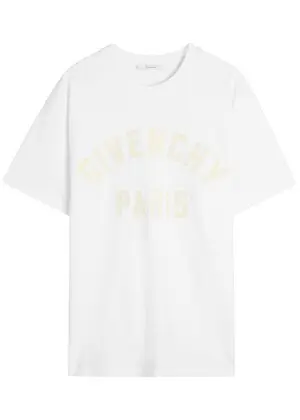 Givenchy Logo-appliquéd Cotton T-shirt - White