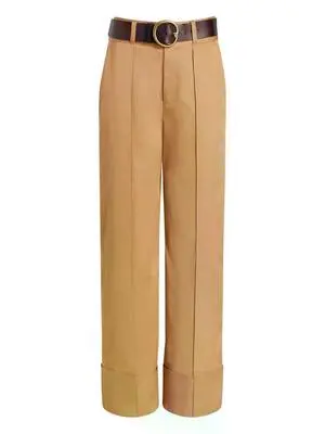 Cinq À Sept Pleated-cuff Trousers