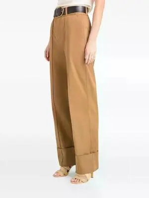 Cinq À Sept Pleated-cuff Trousers