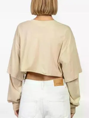 FREEDÉR Double-layered Cropped Top