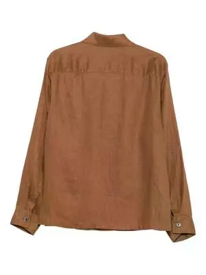 Theory Linen Shirt - Brown