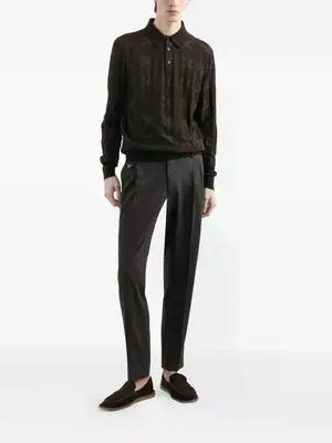 Dolce & Gabbana Geometric-pattern Polo Shirt