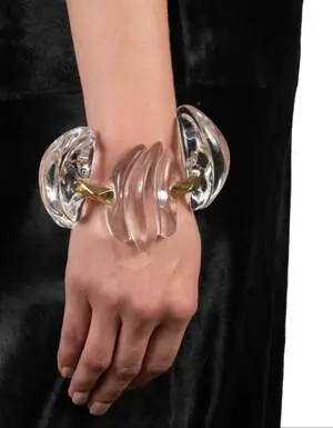 Alexis Bittar Liquid Lucite Sculptural Link Bracelet