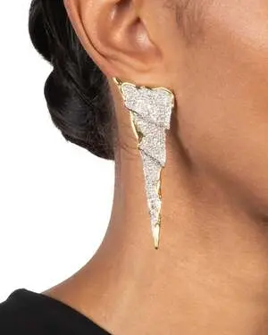Alexis Bittar Solanales Crystal Cascade Post Earrings