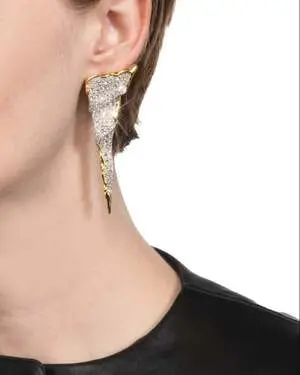 Alexis Bittar Solanales Crystal Cascade Post Earrings