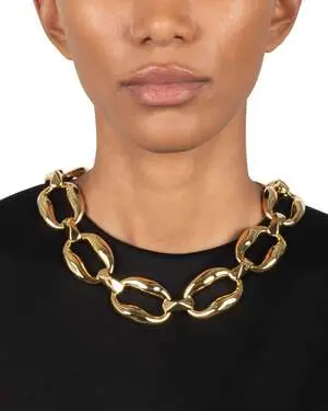 Alexis Bittar Molten Link Necklace - Gold