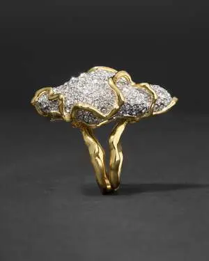 Alexis Bittar Solanales Crystal Pavé Geode Ring