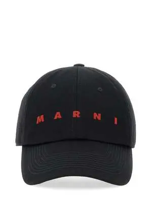 Marni Logo Baseball Cap - Black