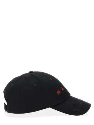 Marni Logo Baseball Cap - Black