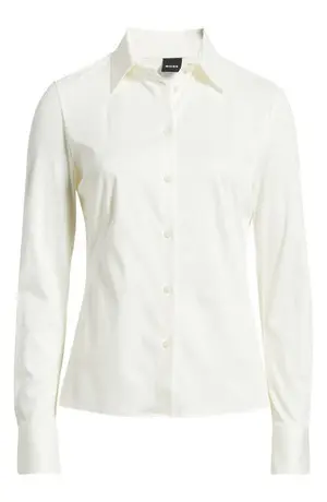BOSS Bronta Tuesday Cotton Button-up Shirt