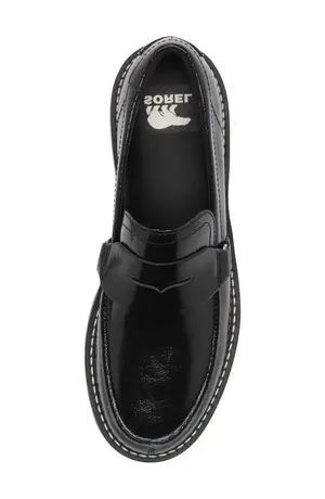Sorel Revel Ave Penny Loafer - Black/chalk