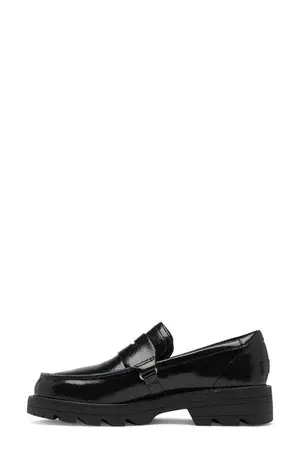 Sorel Revel Ave Penny Loafer - Black/chalk